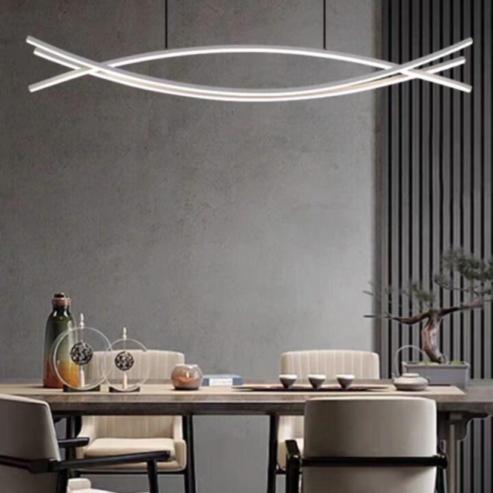 Candelabru LED 80W Link Black, LED inclus, 3 sursa de iluminare ...